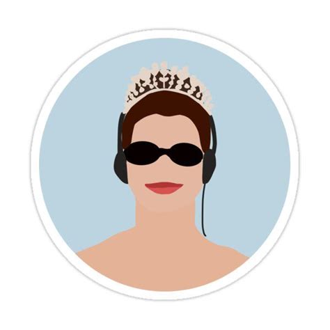 Princess Mia Thermopolis Sticker Design