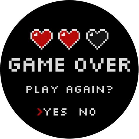 Game Over Play Again Yes No Mouse Pad 200mm Μαύρο Skroutzgr
