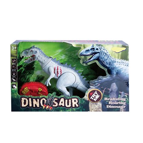 Infra Red Remote Control Model Toy Head Shake Rc Dinosaur With Light