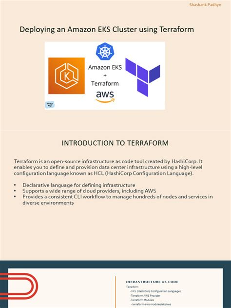 Deploying Eks Cluster Using Terraform Pdf Amazon Web Services Command Line Interface