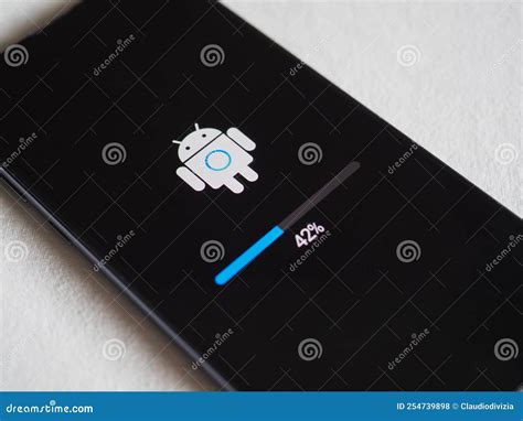 Android Phone Software Update Editorial Stock Photo Image Of Phone Update 254739898