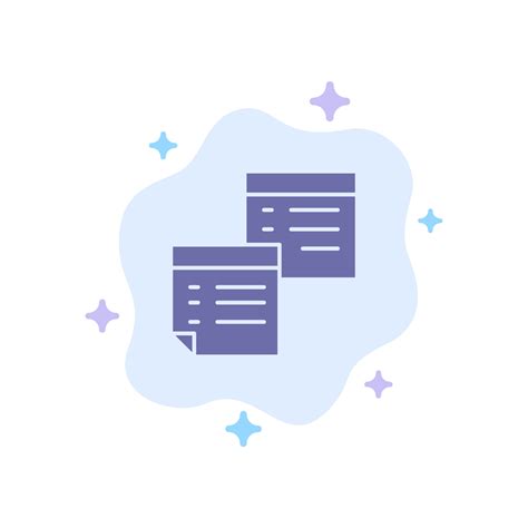Sticky Files Note Notes Office Pages Paper Blue Icon On Abstract Cloud