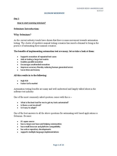 Selenium Introduction Why Selenium The Benefits Of Implementing