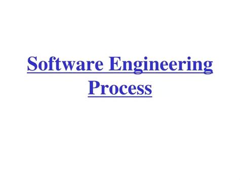 PPT Software Engineering Process PowerPoint Presentation Free Download ID 5705183