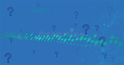 Animation Of Financial Data Processing Over Question Marks Stock Footage Video Of Concept
