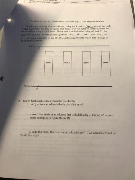 solved consider an intel 80386dx based system using a 32 bit