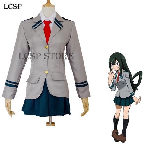 Lcsp Custome My Hero Academia Tsuyu Asui Cosplay Costume Japanese Anime