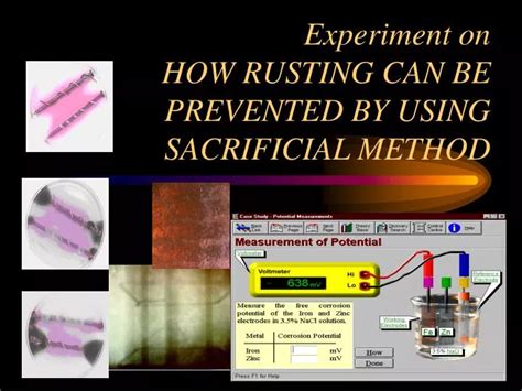 PPT Experiment On HOW RUSTING CAN BE PREVENTED BY USING SACRIFICIAL METHOD PowerPoint