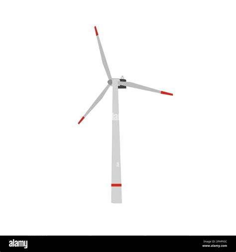 Vector Flat Illustration Alternative Sources Of Energy Windmill Wind