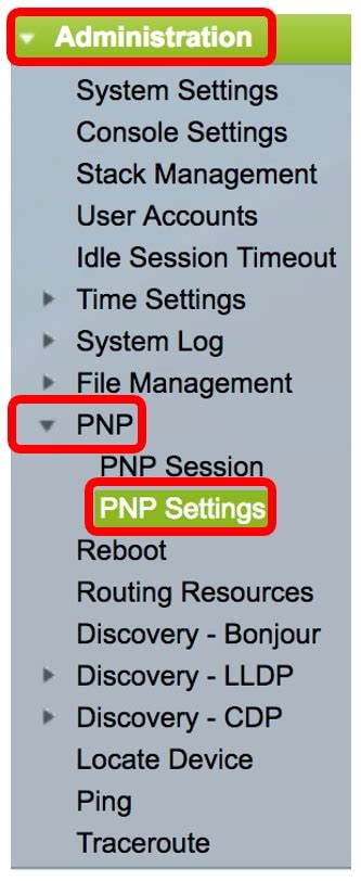 Configure The PNP Settings On A Switch Cisco