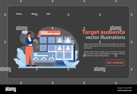 Enthusiastic Marketer Selecting His Target Audience Engaging In