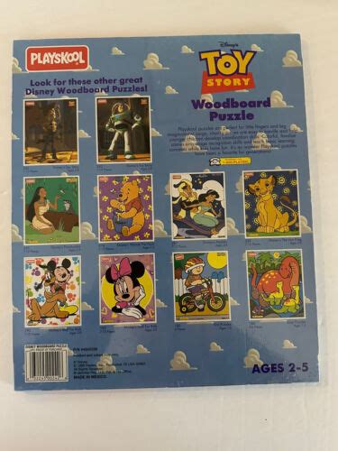 1995 Playskool Disney Toy Story Woodboard Puzzle Buzz Lightyear New