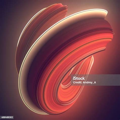 컬러 트위스트 모양입니다 컴퓨터 생성 추상적인 기하학적 3d 렌더링 그림 3차원 형태에 대한 스톡 사진 및 기타 이미지 3차원 형태 개념 곡선 Istock