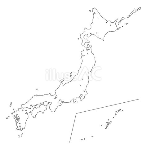 免費矢量 日本地圖圖像 白色