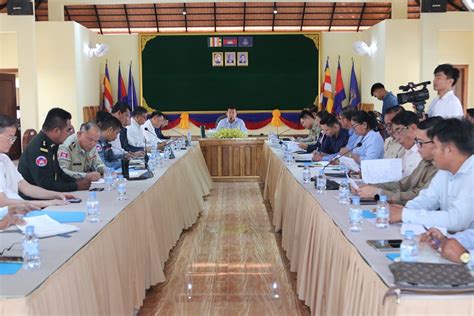 កិច្ចប្រជុំស្តីពីការត្រួតពិនិត្យវឌ្ឍនភាពការងារ ស្តីពីការបង្ក្រាបទីតាំងល្បែងស៊ីសងគ្រប់ប្រភេទ