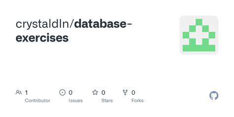 Github Crystaldlndatabase Exercises