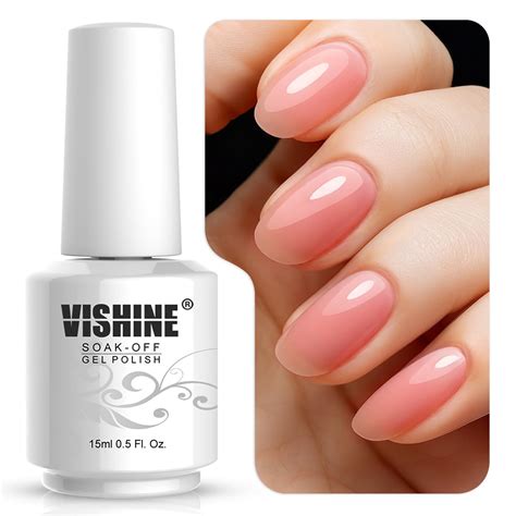 Vishine Crystal Pink Nude Gel Nail Polish Skin Color Uv