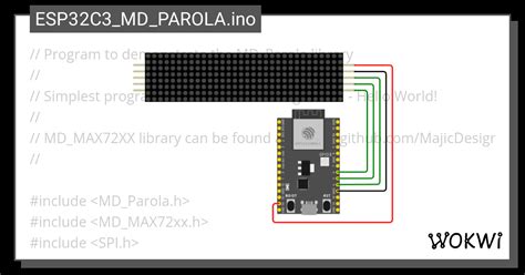 Unable To Make Max7219 32x8 Display Work With Esp32 C3 Devkitc 02