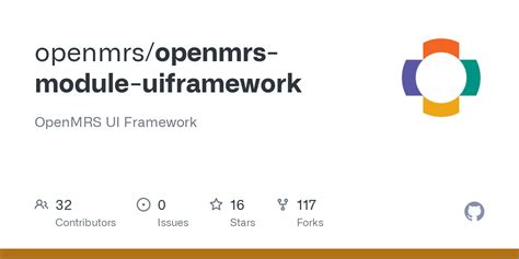 Github Openmrsopenmrs Module Uiframework Openmrs Ui Framework