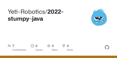 Github Yeti Robotics2022 Stumpy Java