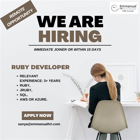 sanya kesarwani on linkedin hiring rubydeveloper immediate remote