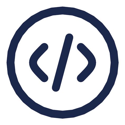 Code Circle Vector SVG Icon SVG Repo