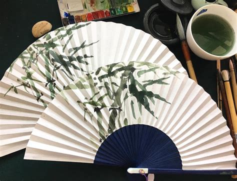 솔길글씨 캘리부채 주문제작 문인화 대나무 그리기 초록 바람 필요해 날씨가 Facebook