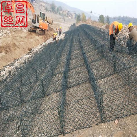 双绞镀锌宾格石笼护堤防洪护岸 知乎