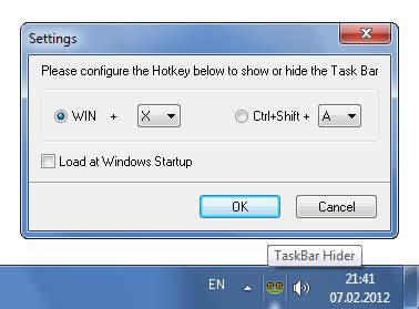 TaskBar Hider IT Samples
