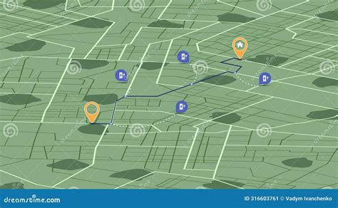 Location Ev Charging Station Location On Route To Home Gps Navigation Map Ev Supercharger