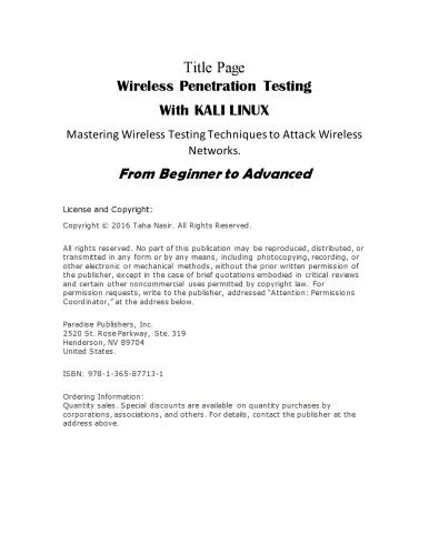 Wireless Penetration Testing With Kali Linux Download Pdf