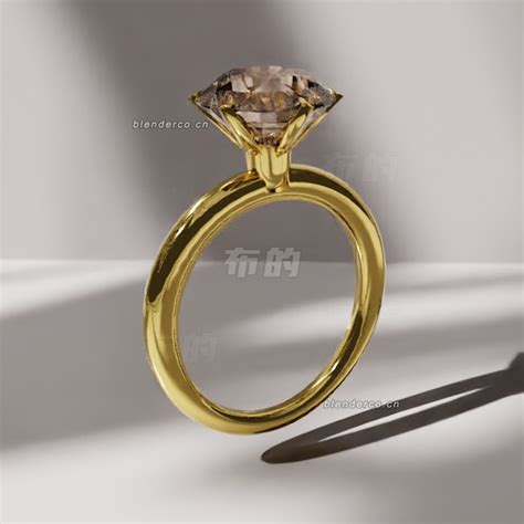 Blender钻石戒指模型 Blender布的69 Blender布的