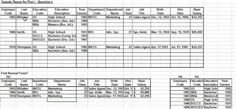 database design first normal form stack overflow