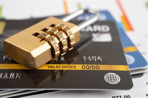 Premium Photo Credit Card With Password Key Lock And Us Dollar Banknotes