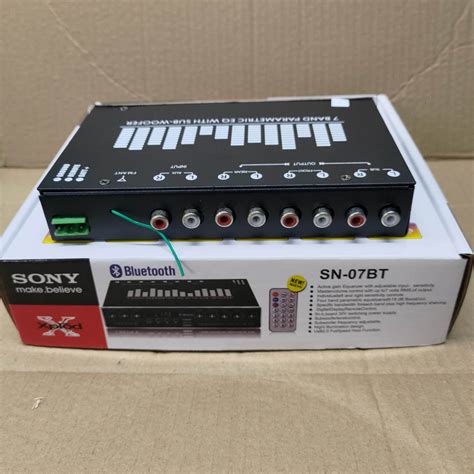 Sony Sn 07bt Digital 7 Band Parametric Equalizer Shopee Philippines