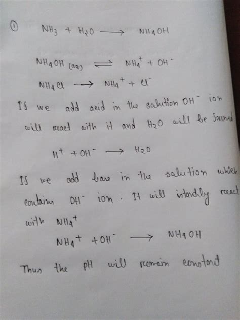 How Does Nh₃ And Nh₄cl Buffer Work Echemi