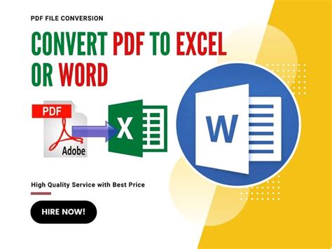 Convert PDF To Excel Scanned Image To Excel Or Word Upwork