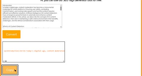 Text To HTML Converter