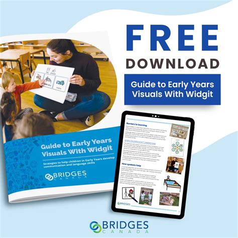 Bridges Canada Get Free Guide To Early Years Visuals With Widgit 🏫📑