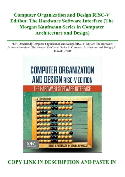 Pdf Download Computer Organization And Design Risc V Edition The