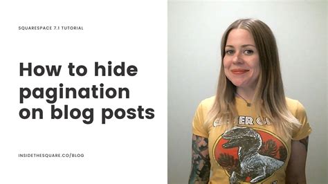 How To Hide The Pagination On A Blog Post In Squarespace 71