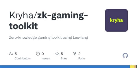 Github Kryhazk Gaming Toolkit Zero Knowledge Gaming Toolkit Using Leo Lang