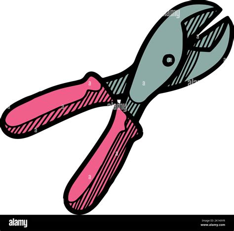 Wire Cutter Icon Style Color Vector Illustration Stock Vector Image And Art Alamy
