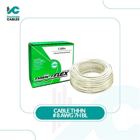 Cable Thhn 8 Awg 7h Bl Cablec Incorea Cables