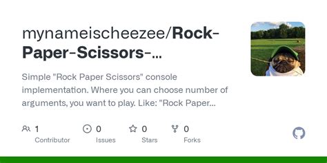 Github Mynameischeezeerock Paper Scissors Consolegame Simple Rock Paper Scissors Console