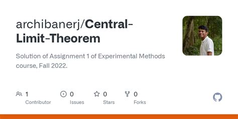 Central Limit Theoremassignments2022ph51001pdf At Main