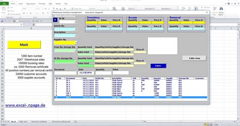 Entwicklung Von Programmen In Excel Excel Vba Programmierung Lager Personal Datenbank Spiele
