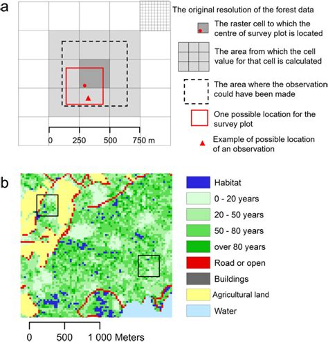 A Example Of A Survey Plot On The Modified Environmental Raster Layer