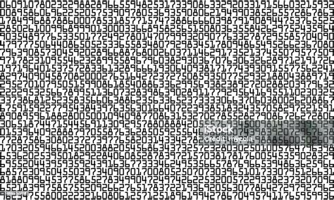 Abstract Background With All Numbers In Chaos Stock Illustration