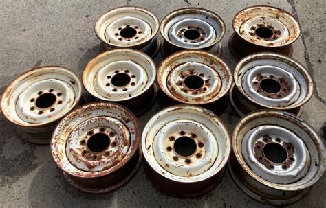 16 Inch 6 Lug Chevy Steel Wheels